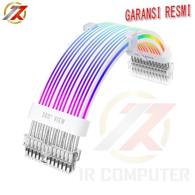 Jual 1STPLAYER CC RGB Cable 24PIN - NC24P WHITE - Double Sided Lighting | Shopee Indonesia