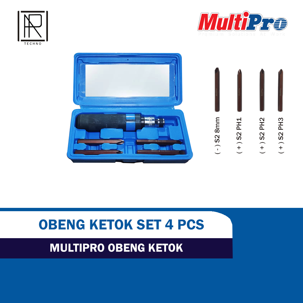Jual Obeng ketok set bolak balik 5pcs screwdriver multipro | Shopee ...