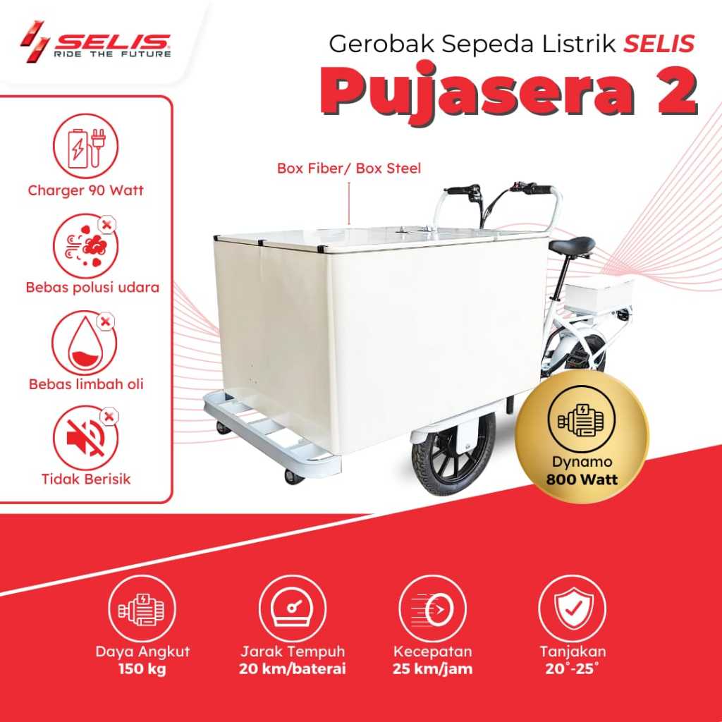Jual Gerobak LIstrik Selis Pujasera 2 - Gerobak makanan/minuman ...