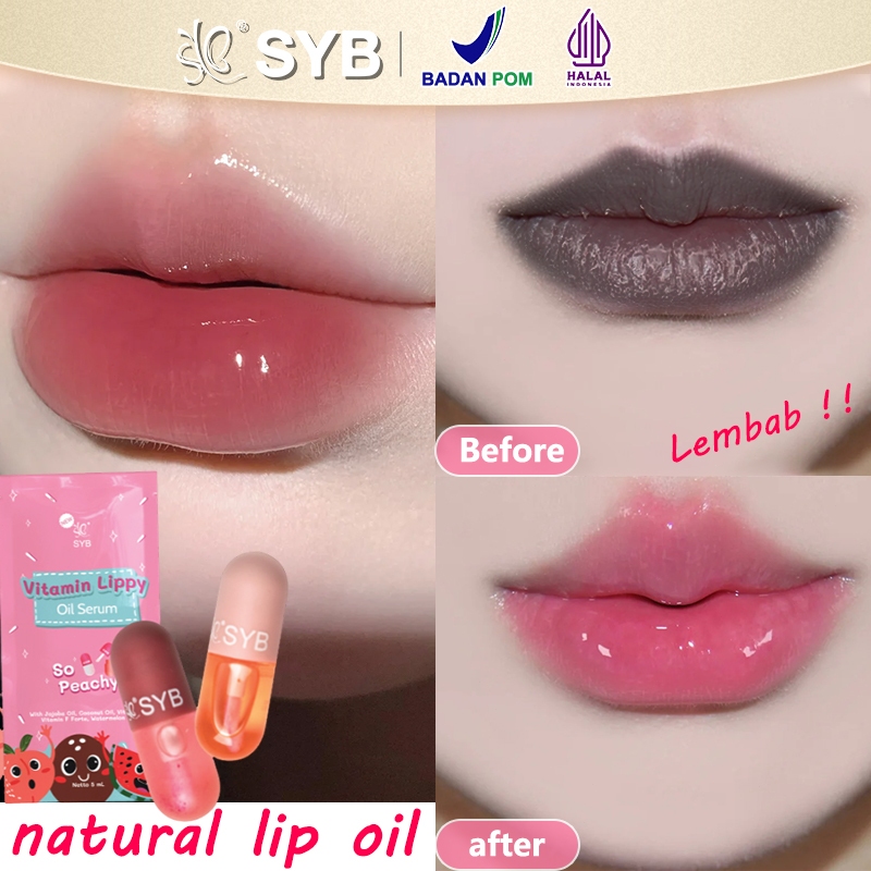 Jual SYB vitamin lippy oil serum 5ml Natural Lip Oil minyak bibir ...