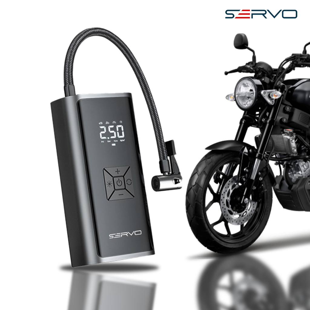 Jual Servo Road - Electric Tire Pump CQB-9620 Pompa Ban Elektrik LED ...