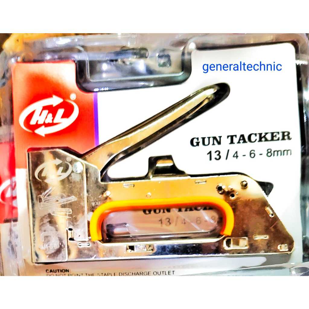 Jual Gun Tacker H&L 13/4 - 6 - 8MM Hand Tacker Manual Staples Tembak H ...