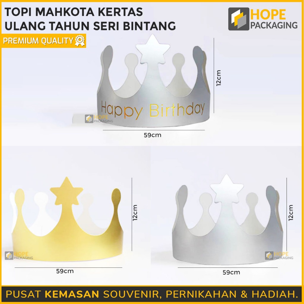 Jual Topi Mahkota Kertas Ulang tahun / Topi Ulang Tahun Animal / Topi ...