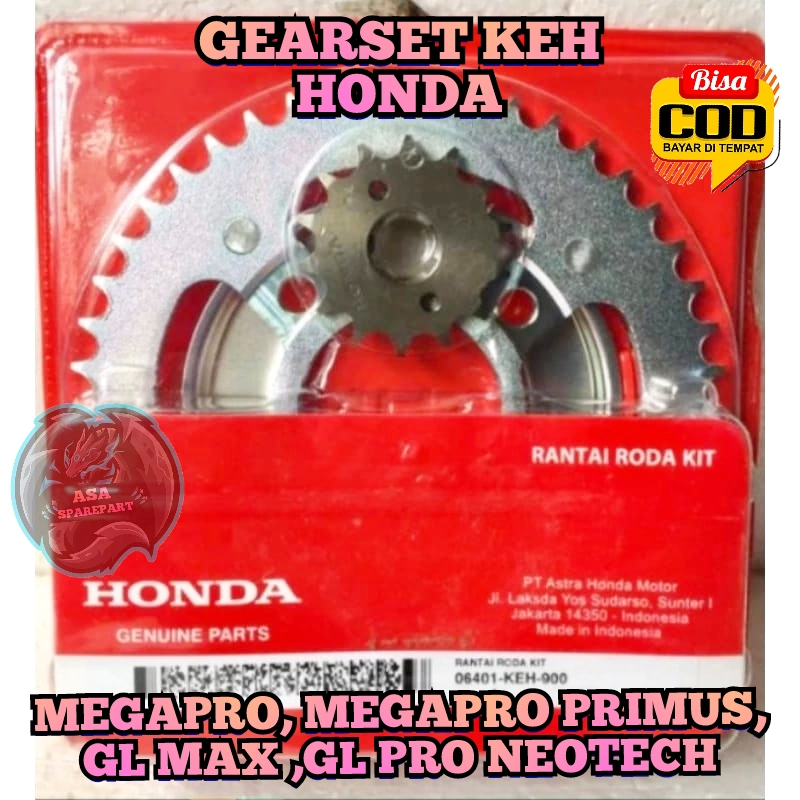 Jual Gearset Keh Asli Original Motor Honda MEGAPRO Lama , MEGA PRO ...