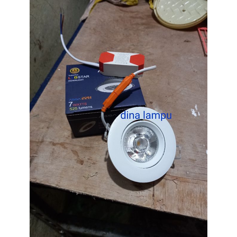 Jual downlight led cob assa 228 7watt 220volt spotlight inbow | Shopee ...