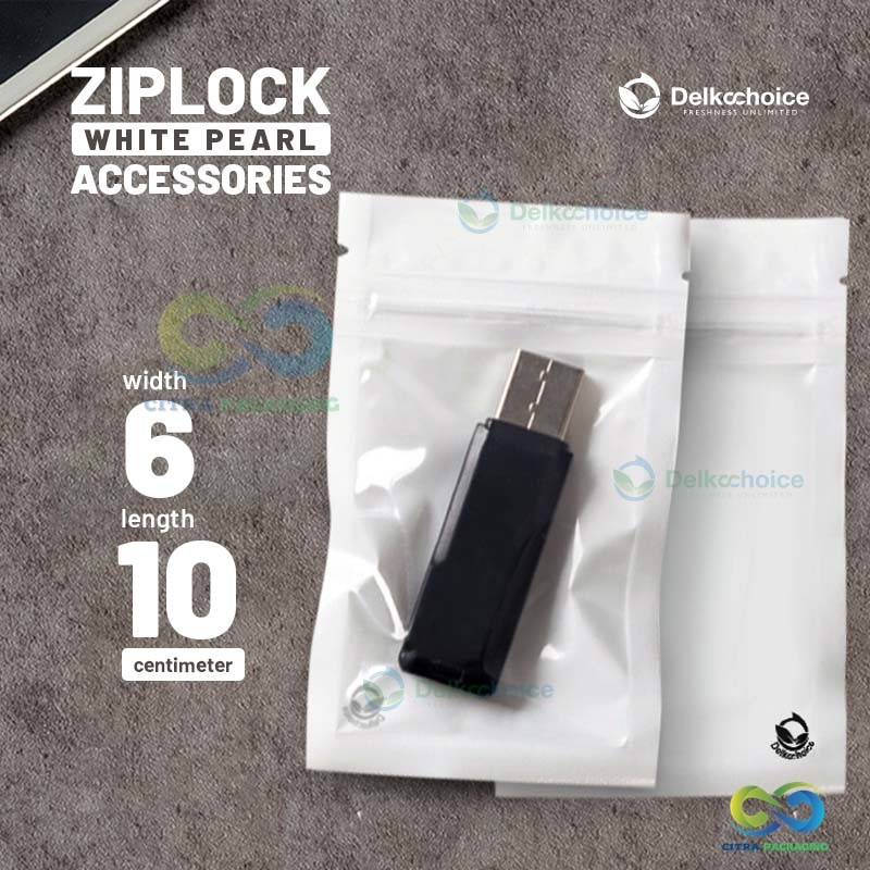 Jual Plastik Ziplock Putih Transparan | Zip Lock White Pearl Aksesoris ...