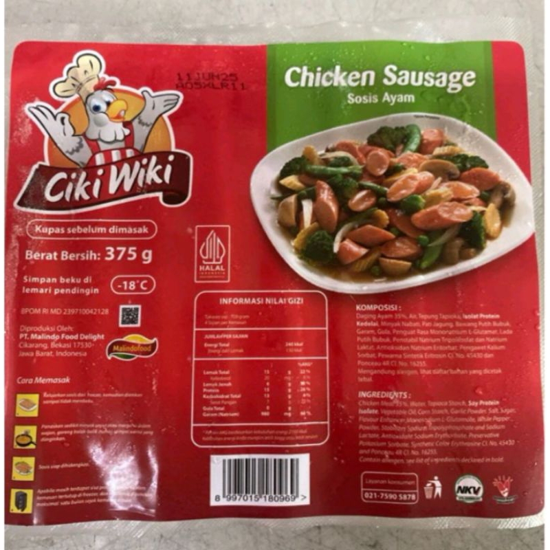 Jual sosis ayam ciki wiki 375gr | Shopee Indonesia