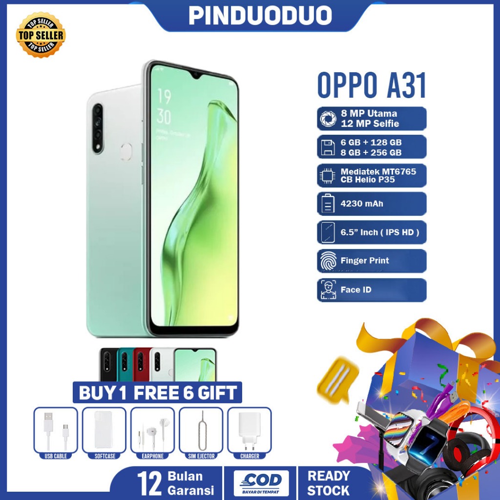 Jual Hp OPPO A31 RAM 8/256GB 4G LTE Garansi 1 Tahun Grosir | Shopee ...