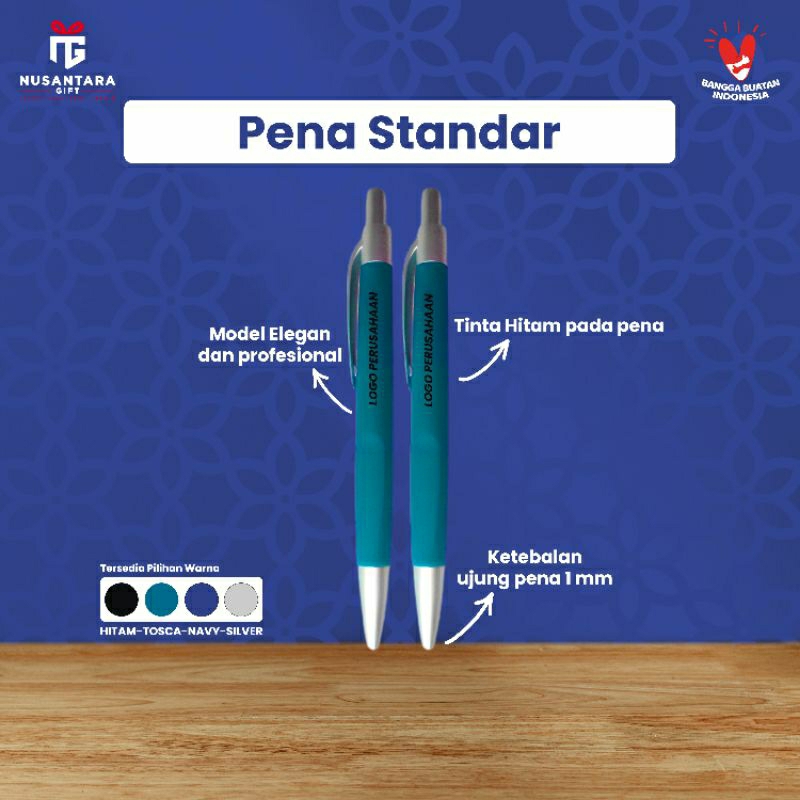 Jual Pena Standar Bisa Custom Nama dan Logo Perusahaan | Shopee Indonesia