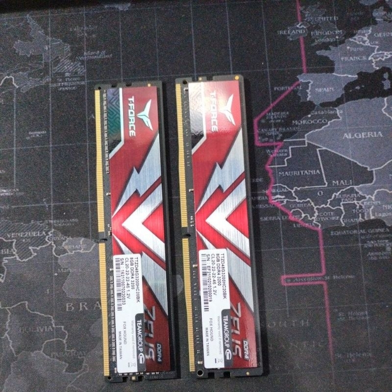 Jual RAM KIT 16 GB DDR4, 2X8 GB, Teamgroup Zeus 3200 CL20 | Shopee ...