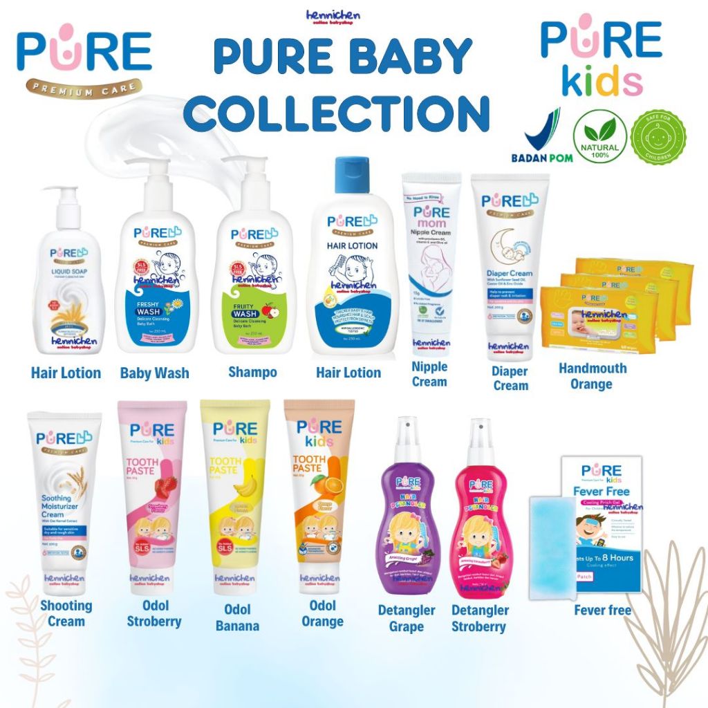 Jual CUCI GUDANG PROMO PURE BB Baby Care Series / Pure Kids / Pure BB ...