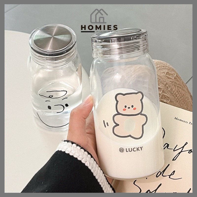 Jual KOREAN GLASS BOTTLE / BOTOL KACA ESTETIK GLASS BOTTLE MINUMAN ...