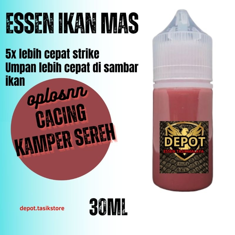 Jual essen oplosan cacing kamper sereh essen ikan mas paling ampuh ...