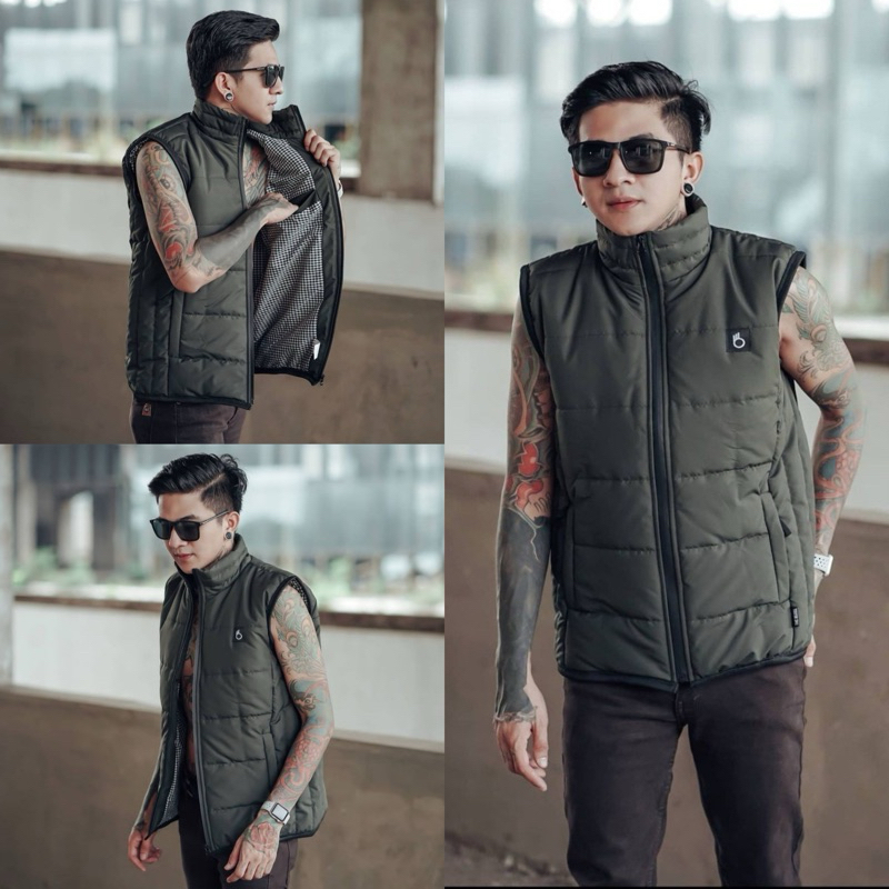 Jual SIXTEEN - Rompi Pria Parasut Polos Jaket Rompi Motor Anti Angin ...