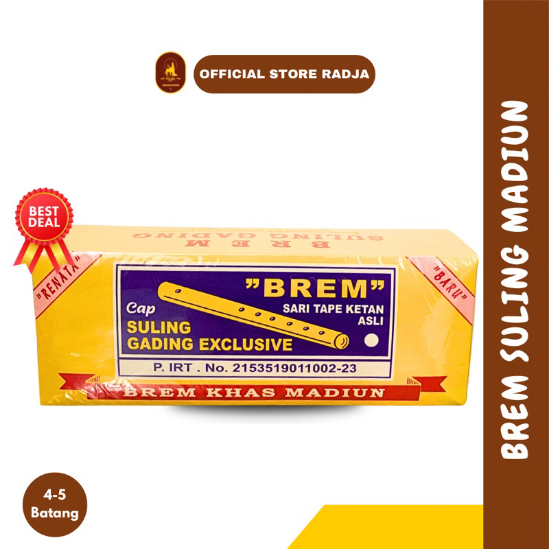 Jual [4-5 Batang] Brem Suling Gading Madiun Asli Original Murah Premium - Oleh Oleh Jogjakarta ...