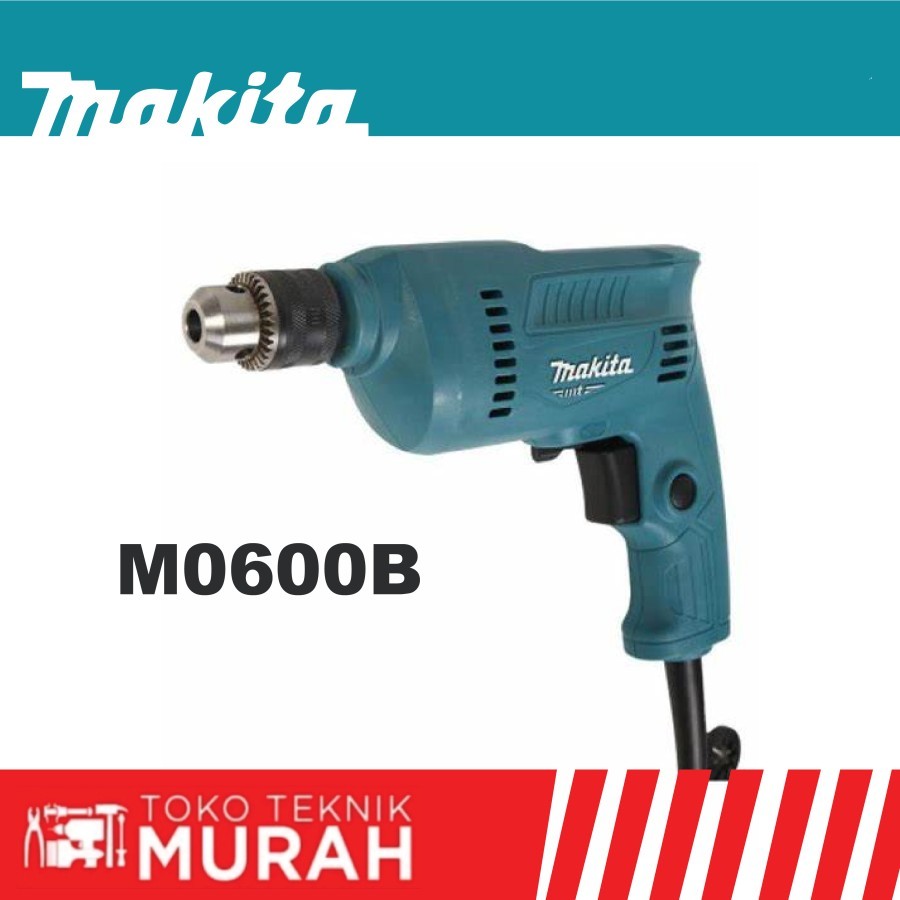 Jual MAKITA M0600B Mesin Bor M 0600 B Besi Kayu Tangan 10mm Drill M0600 B | Shopee Indonesia