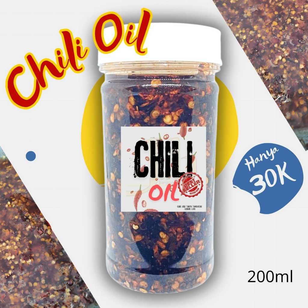 Jual Chili oil Jb / Minyak Cabe Pedas gurih sesuai selera kemasa 200ml ...