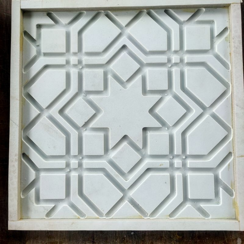 Jual cetakan ornamen dinding masif 50x50cm bahan spon eva diukir dengan ...