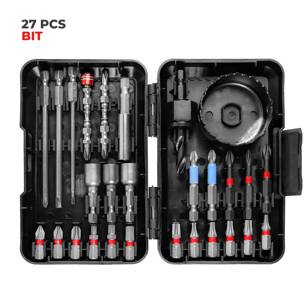 Jual Allefix Mata Obeng Bor Screwdriver Magnet set 27pcs- 6757 | Shopee ...