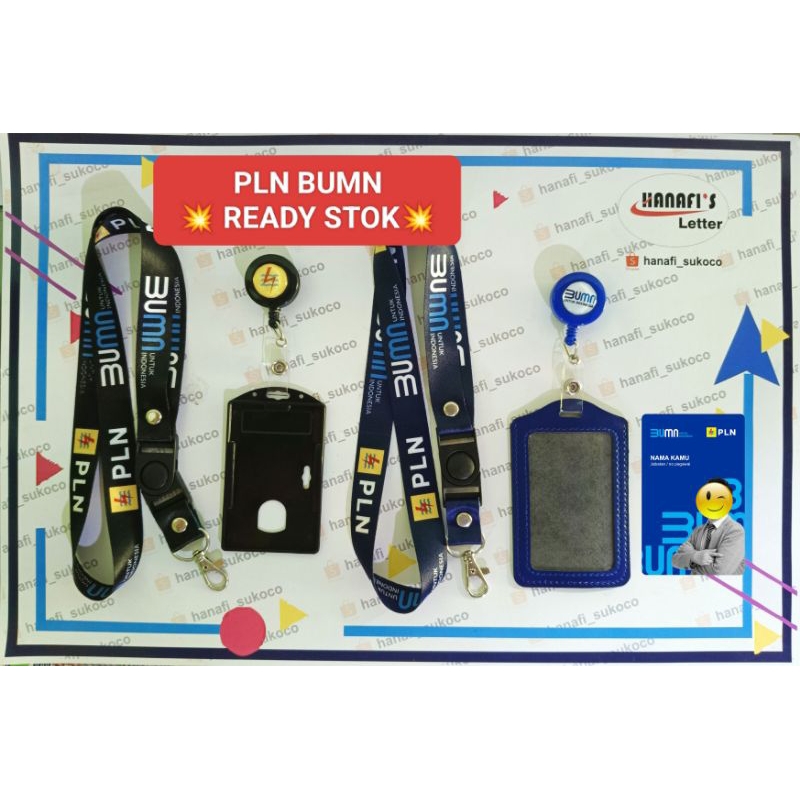 Jual Tali id card PLN BUMN [READY STOK] Lanyard printing satuan ...