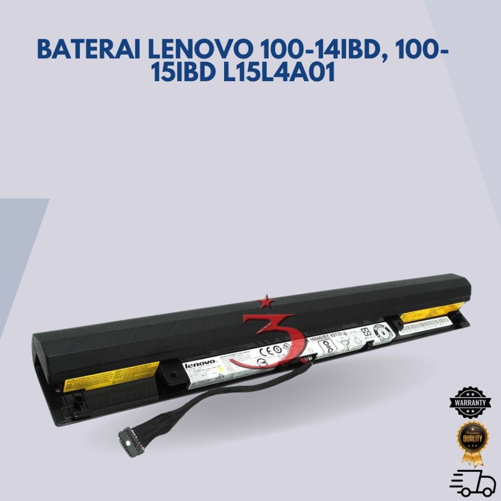 Jual Baterai Lenovo IdeaPad 100-14IBD, 100-15IBD L15L4A01 Original ...