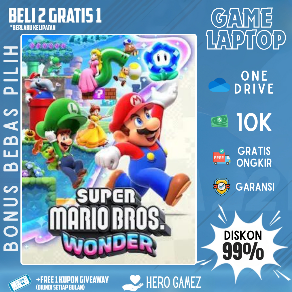 Jual Super Mario Bros. Wonder (EMULATOR) - LINK DOWNLOAD - GAME PC ...