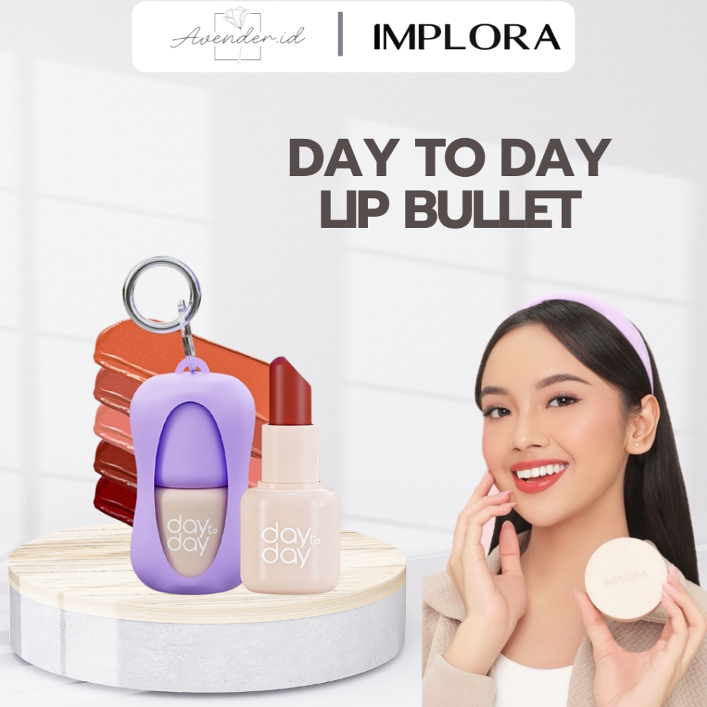 Jual (GET 1 GIFT) IMPLORA Lip Bullet Day To Day, lip cream ,lipstick ...
