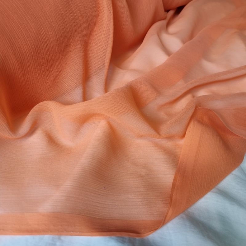 Jual Kain Chiffon Yoryu | Bahan Sifon Semi Sutra Crinkle ( Sari India ...