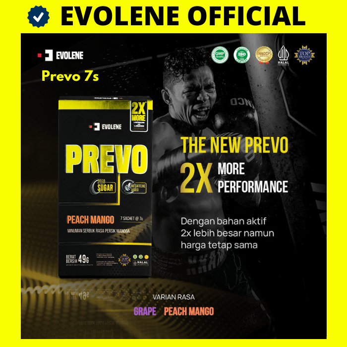 Jual Prevo Pre Workout 7 SACHET - Pre Workout - Energy Drink - Suplemen ...