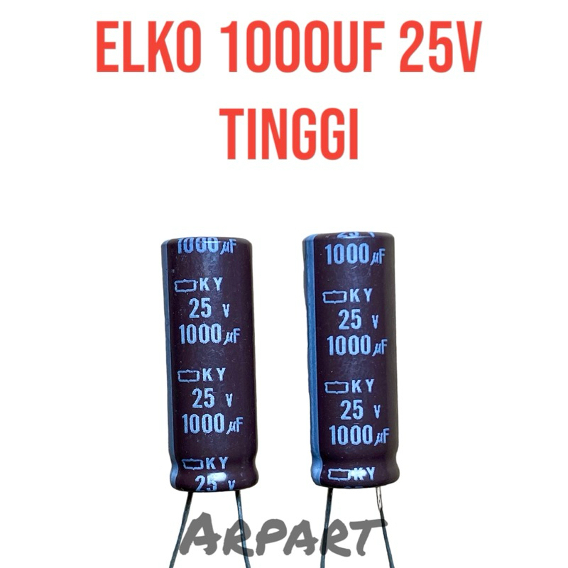 Jual elko 1000uf 25v tinggi | Shopee Indonesia