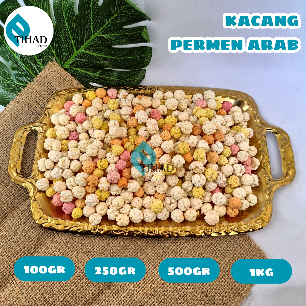 Jual Kacang Permen Arab Rasa Kacang Arab Manis Cemilan Chickpeas Warna ...