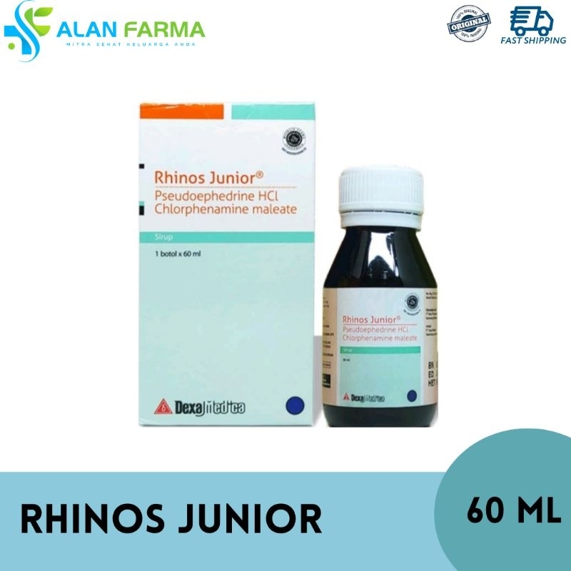 Jual Rhinos Junior 60 mL | Sirup Ringankan Pilek | Shopee Indonesia
