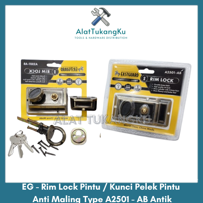 Jual EG Rim Lock Knob Besi Kokoh / Kunci Pintu Otomatis / Kunci Pintu ...