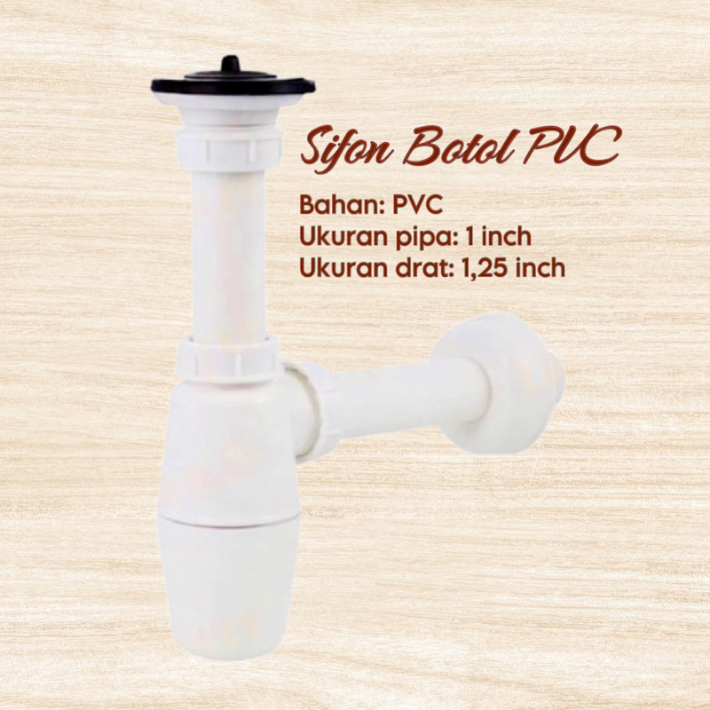 Jual Sipon / Sifon Wastafel PVC Bahan Plastik / Pembuangan Air Kotor ...