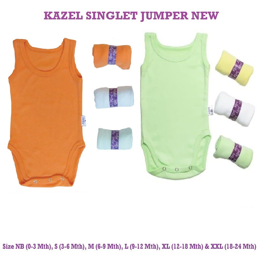 Jual Kazel Singlet Jumper Warna RANDOM (Isi 6 Pcs) KZL-SJW | Shopee Indonesia