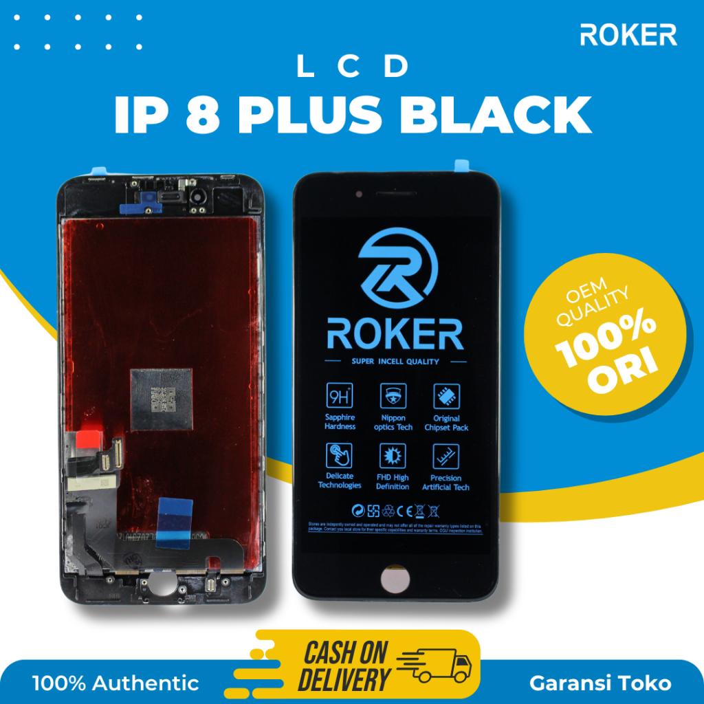 Jual LCD TOUCHSCREEN IP 8 PLUS HD+ FULLSET BY ROKER | Shopee Indonesia
