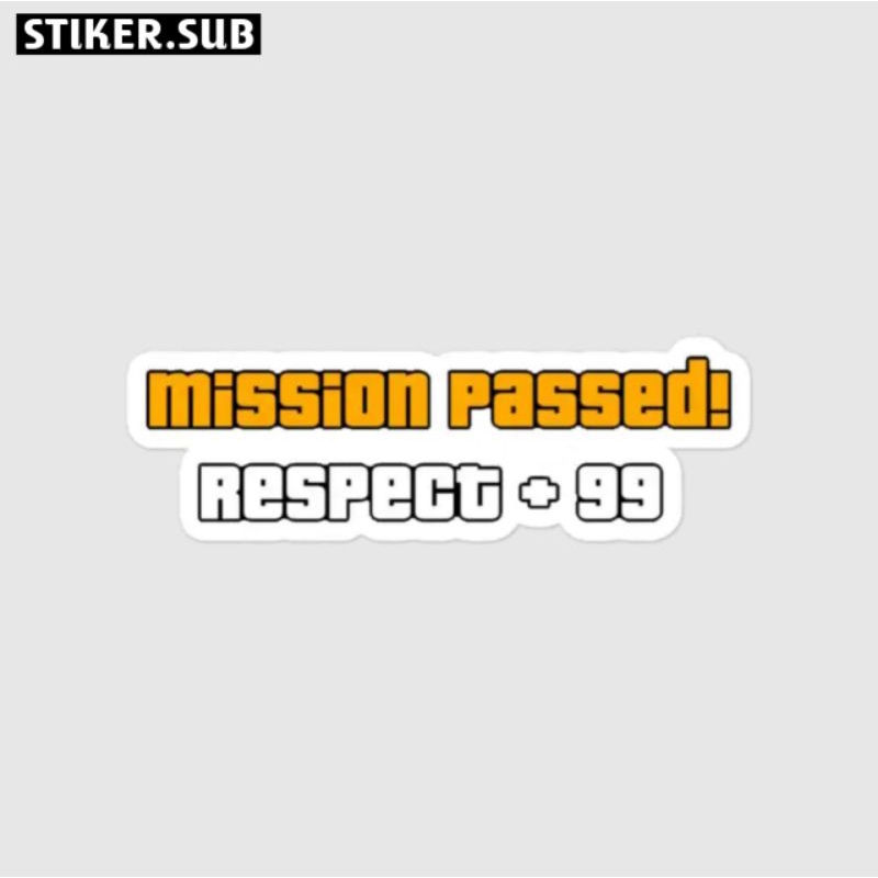 Jual Stiker|sticker mission passed|sticker aesthetic|sticker laptop ...