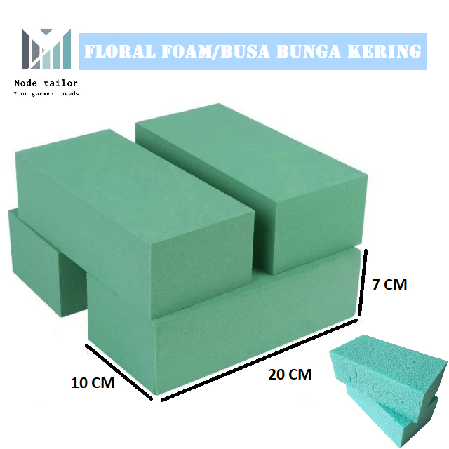 Jual (1 Pc) Floral Foam Oasis Kering/Busa Bunga Kering/Busa Kering ...