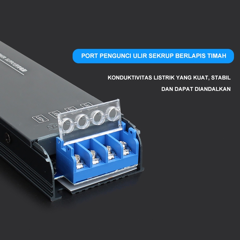 Jual Adaptor Led Strip Power Supply Slim DC 12V 100W,200W,300W,400W ...