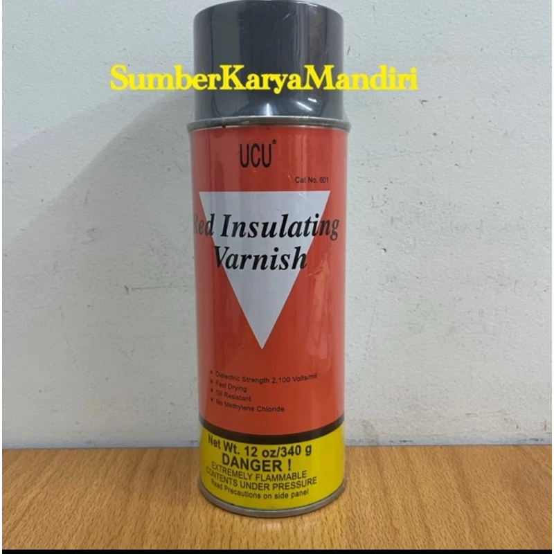 Jual Red Insulating Varnish UCU Sirlak Spray UCU (340 g) | Shopee Indonesia