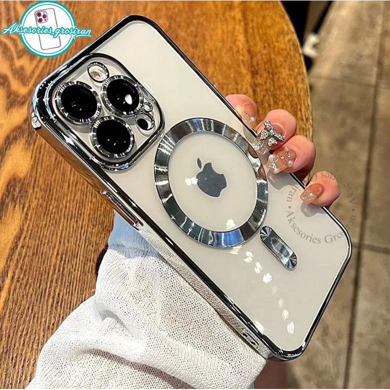 Jual [GROSIR] CASE ELECTROPLATING METALIC MAGSAFE IPHONE 11 12 13 14 15 ...