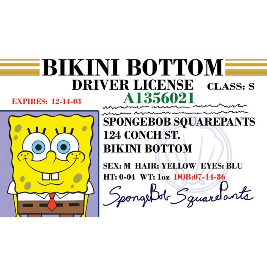 Jual Kartu Flazz Limited Edition SpongeBob driver license GEN 2 ...