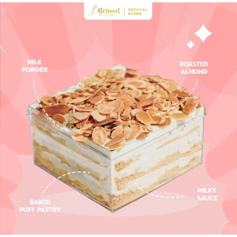 Jual Bittersweet By Najla Milk Bun Layer Pastry Box | Shopee Indonesia