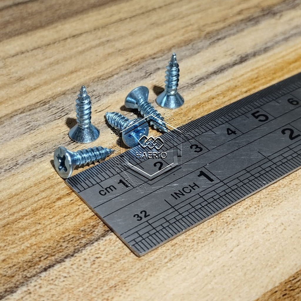 Jual SEKRUP SKRUP FH FAB F+AB TAPPING 6X1/2 PANJANG 1,2CM TAPING SCREW ...