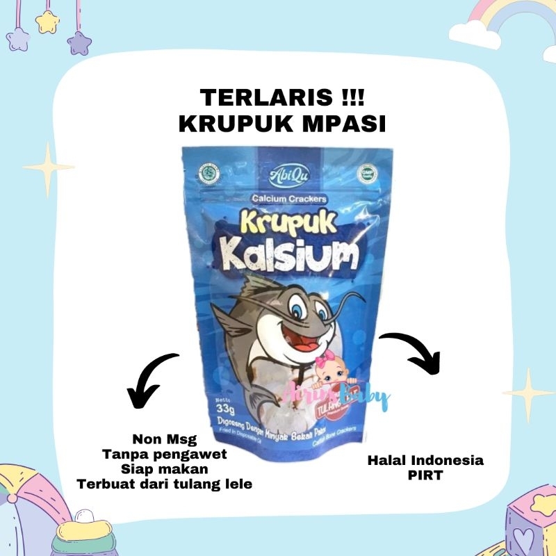 Jual KRUPUK KALSIUM TULANG LELE ABIQU KERUPUK KALSIUM SNACK BAYI ...