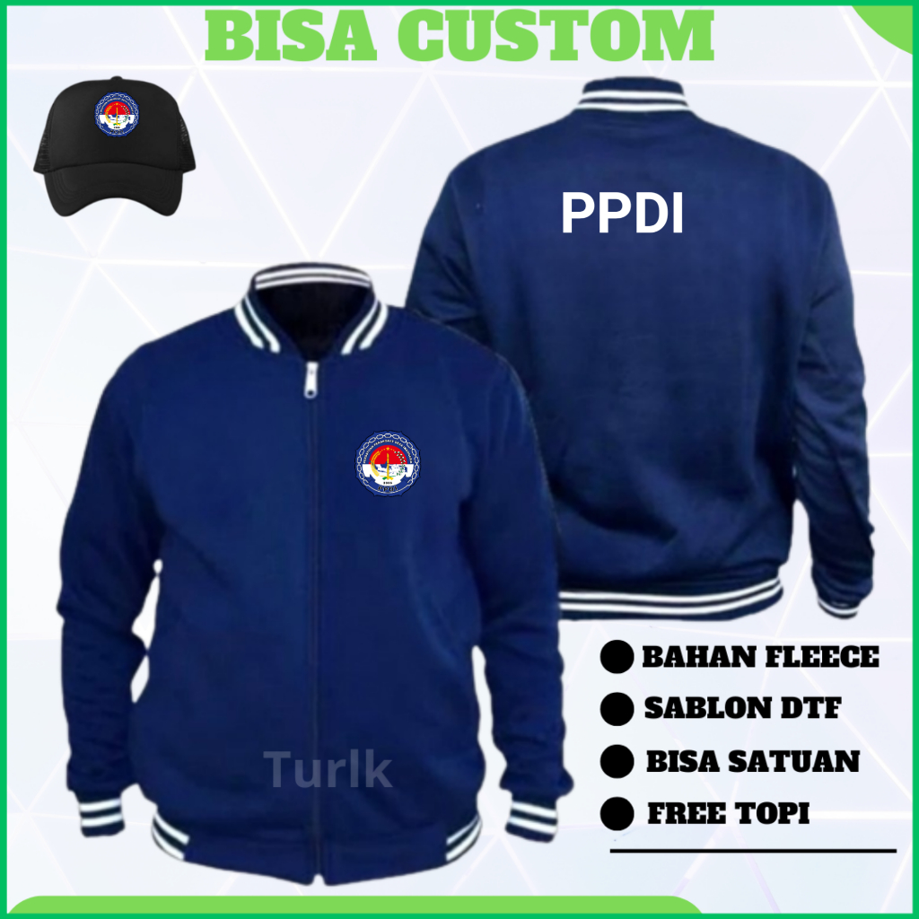 Jual Jaket PPDI Jaket Persatuan Perangkat Desa Indonesia Varsity Custom ...