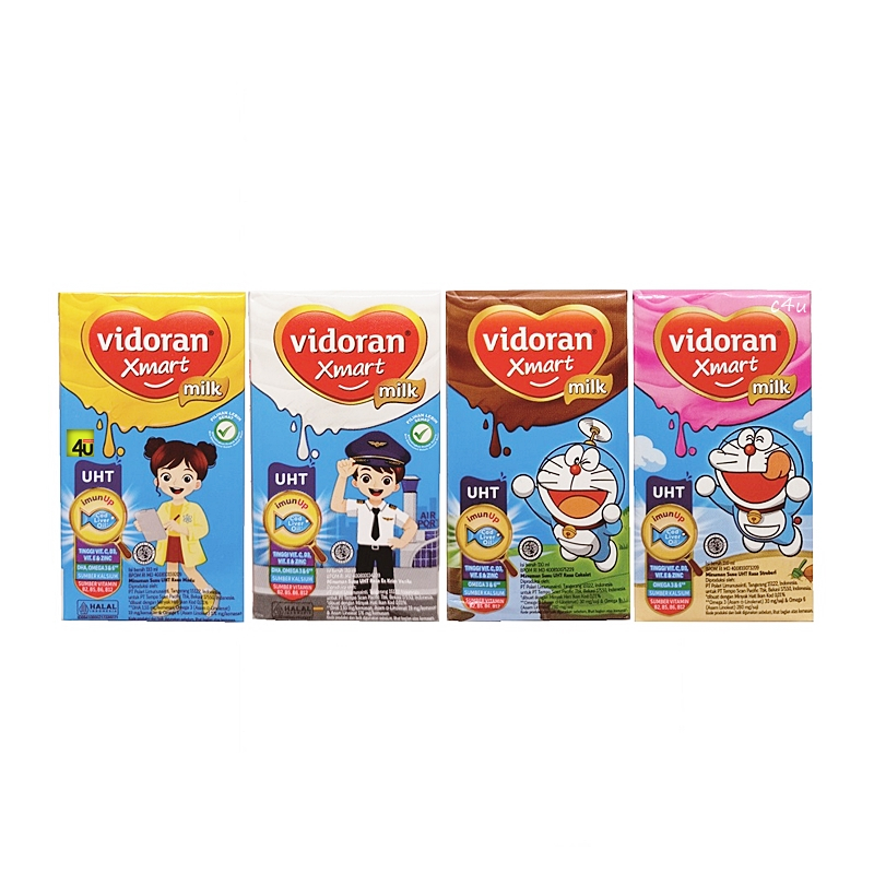 Jual Vidoran XMART Milk - Susu UHT - 110 ml KECIL | Shopee Indonesia