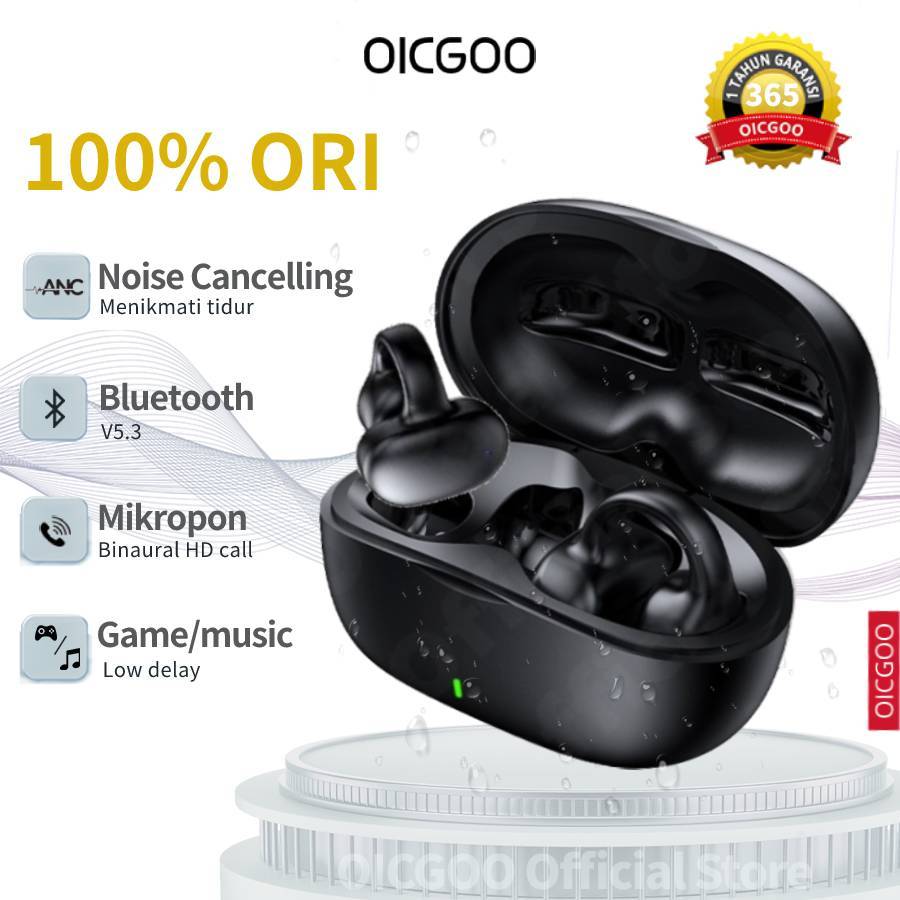 Jual OICGOO I113 Original Wireless Ear Clip Earphone Bluetooth 5.3 TWS ...