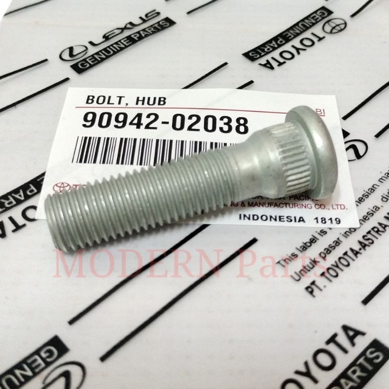 Jual Baut Roda Innova Fortuner Hilux Kijang 5K 7K / Hub Bolt Original ...