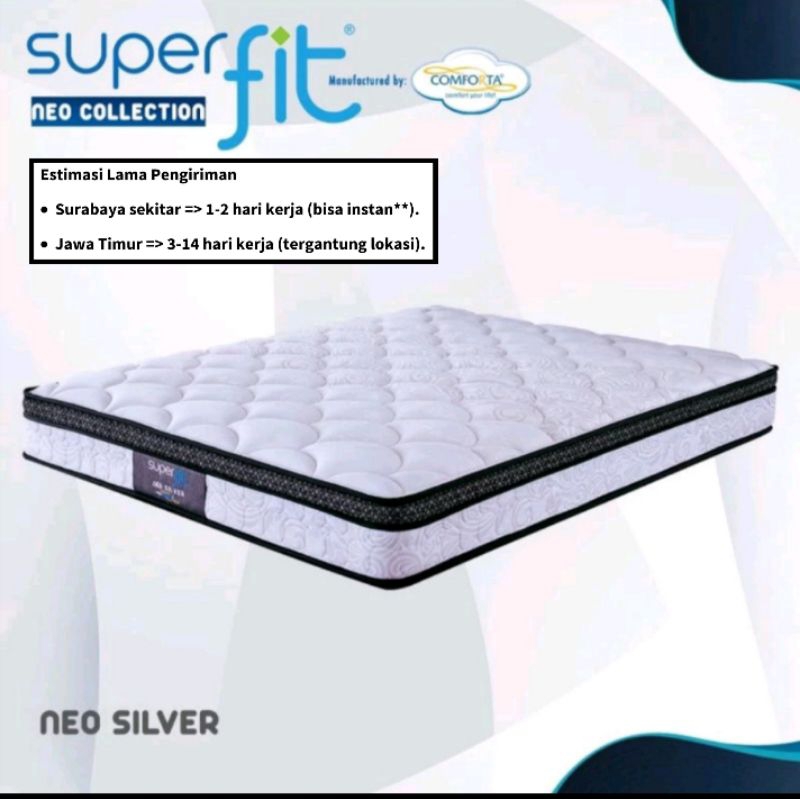 Jual Springbed Comforta Superfit Neo Silver warna PUTIH ( Matras ...